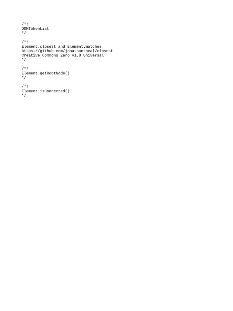 Polyfills Dom Es2015.f5176b3d91d6f3381913.Js - liceNSE | PDF