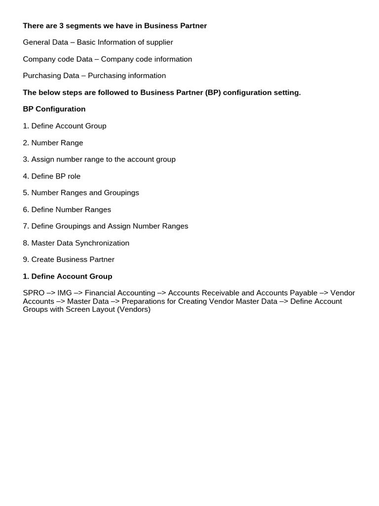 There Are 3 Segments We Have in Business Partner | PDF | Accounts Payable | Software