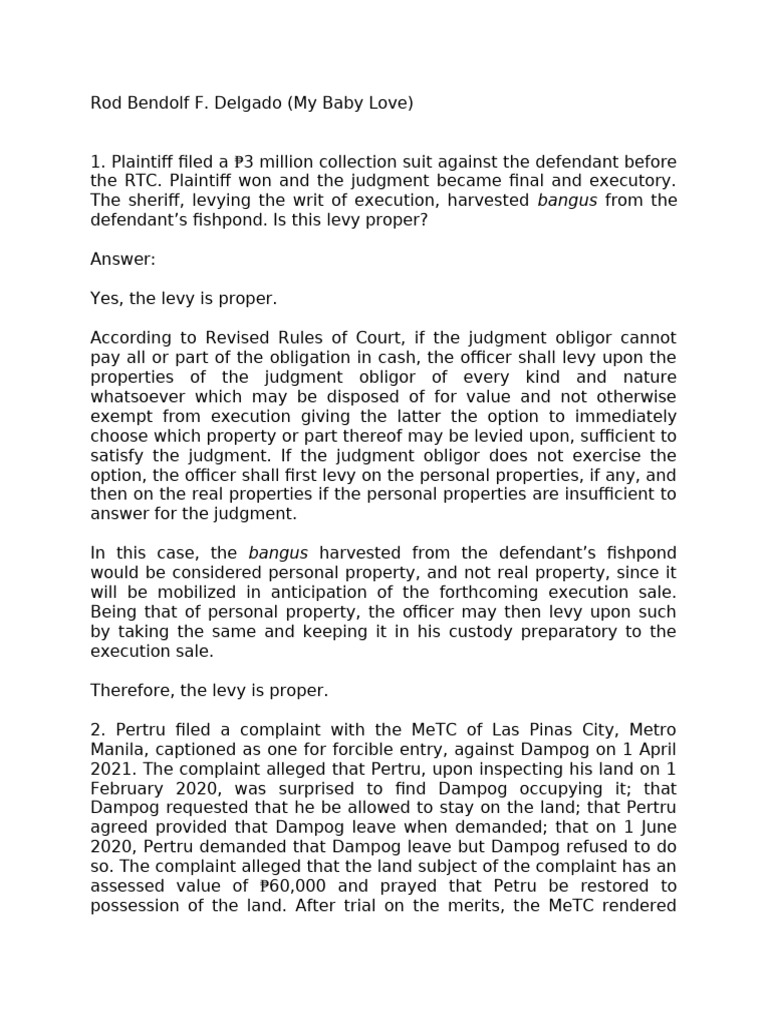 Legal Analysis of Collection Cases | PDF | Appeal | Judgment (Law)