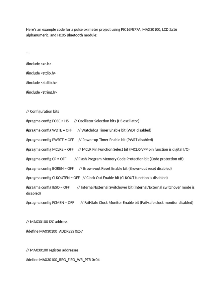 MikroC Code for-WPS Officehh | PDF | Computer Engineering | Computing