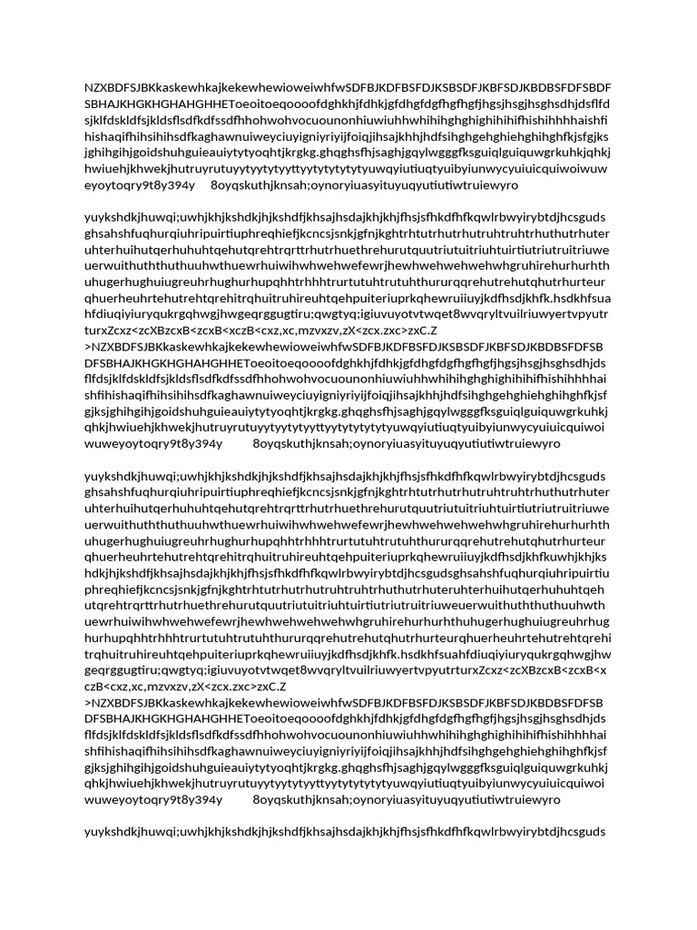 Random Text Generation Sample | PDF