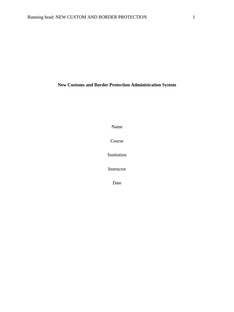 Enhancing Customs and Border Protection System | PDF | Surveillance ...