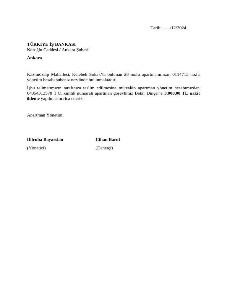 Bekir Talimat | PDF