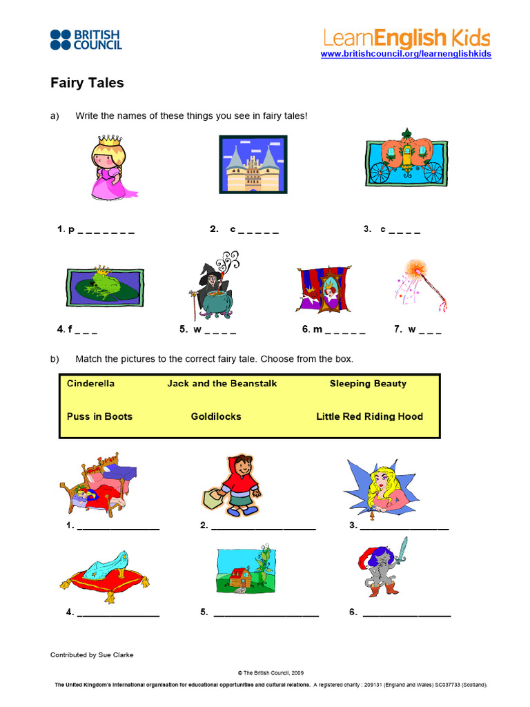 Fairy Tale Activities for Kids | PDF