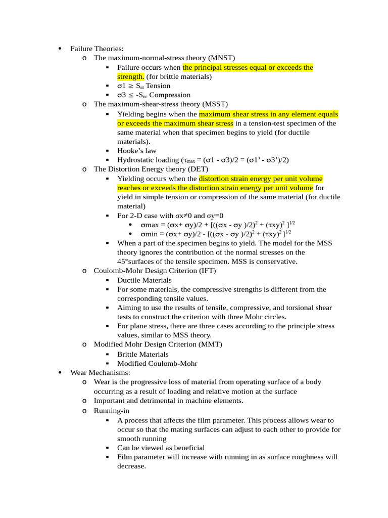 Machine Learning Review | PDF | Friction | Wear