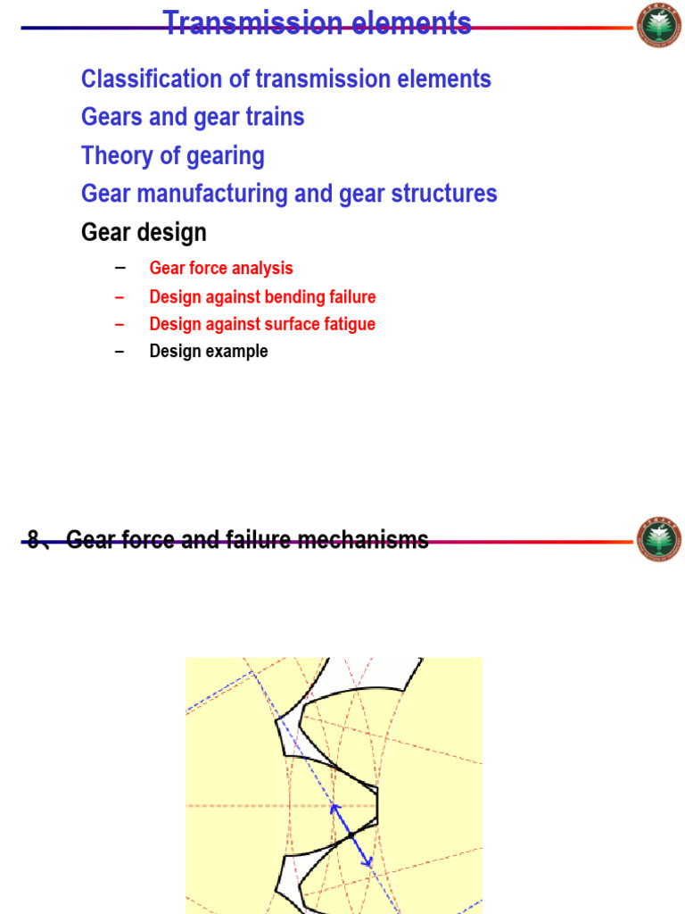 Lec07-Transm-2 2021 | PDF | Gear | Fracture