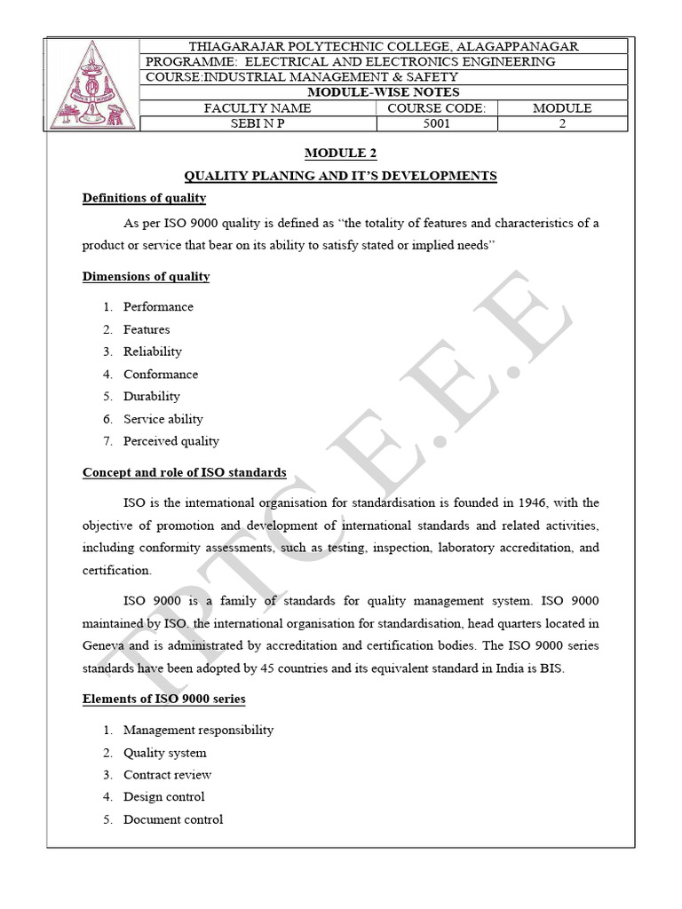 IMS Module - 2 Full note | PDF | Audit | Iso 9000