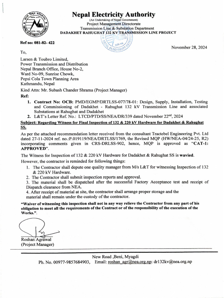 Letter RDCG | PDF