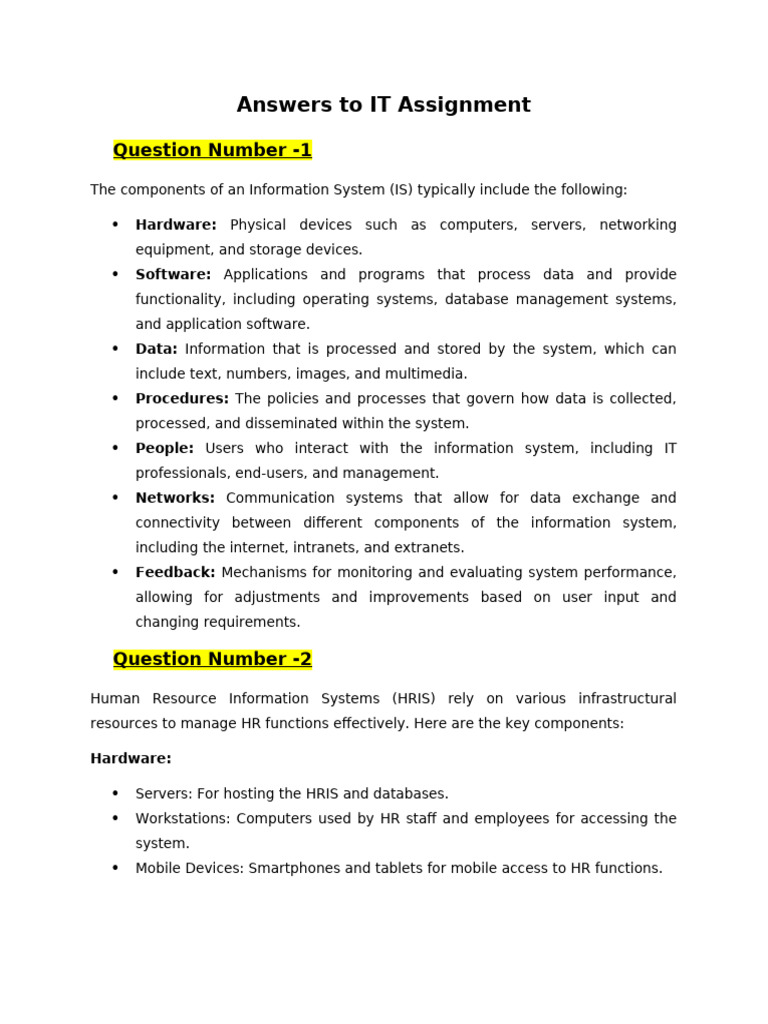 Answers To IT Assignment-ABIY | PDF | Artificial Intelligence | Intelligence (AI) & Semantics