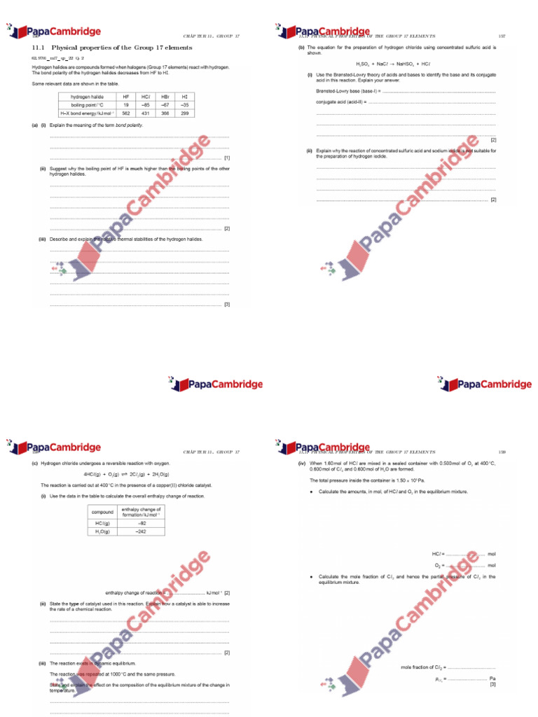 Chem g17 PC p2 | PDF