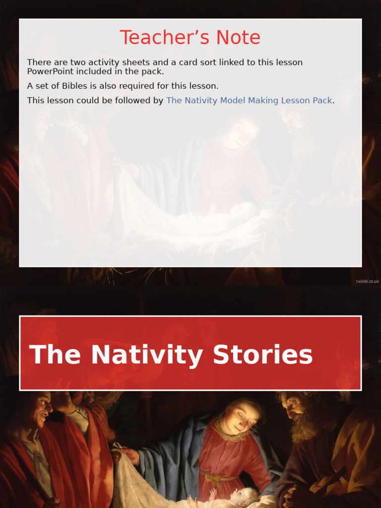 The Nativity Stories PowerPoint | PDF | Nativity Of Jesus | Jesus