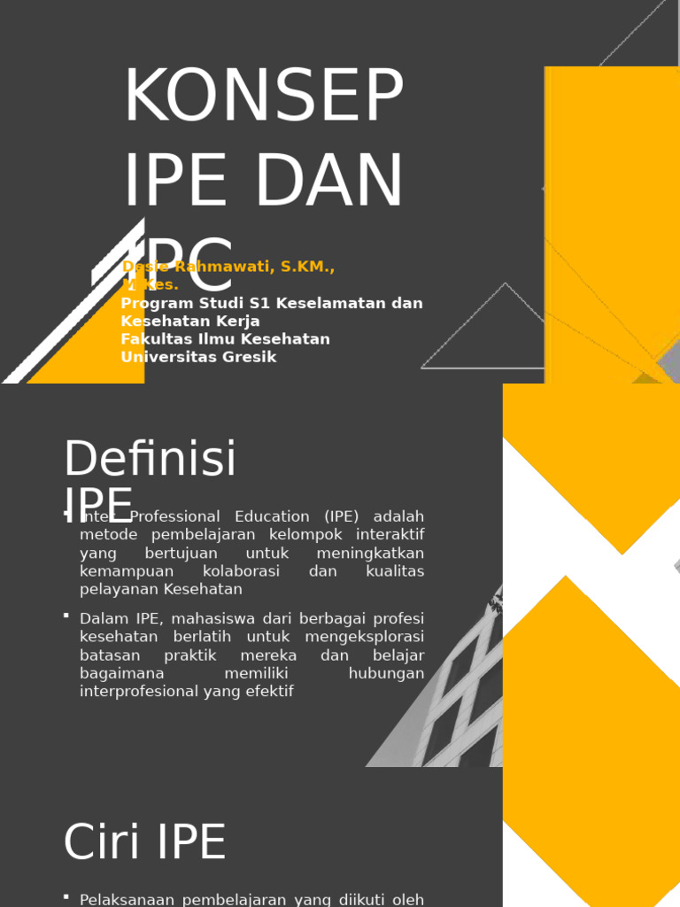 Tm 5 Konsep Ipe Dan Ipc | PDF
