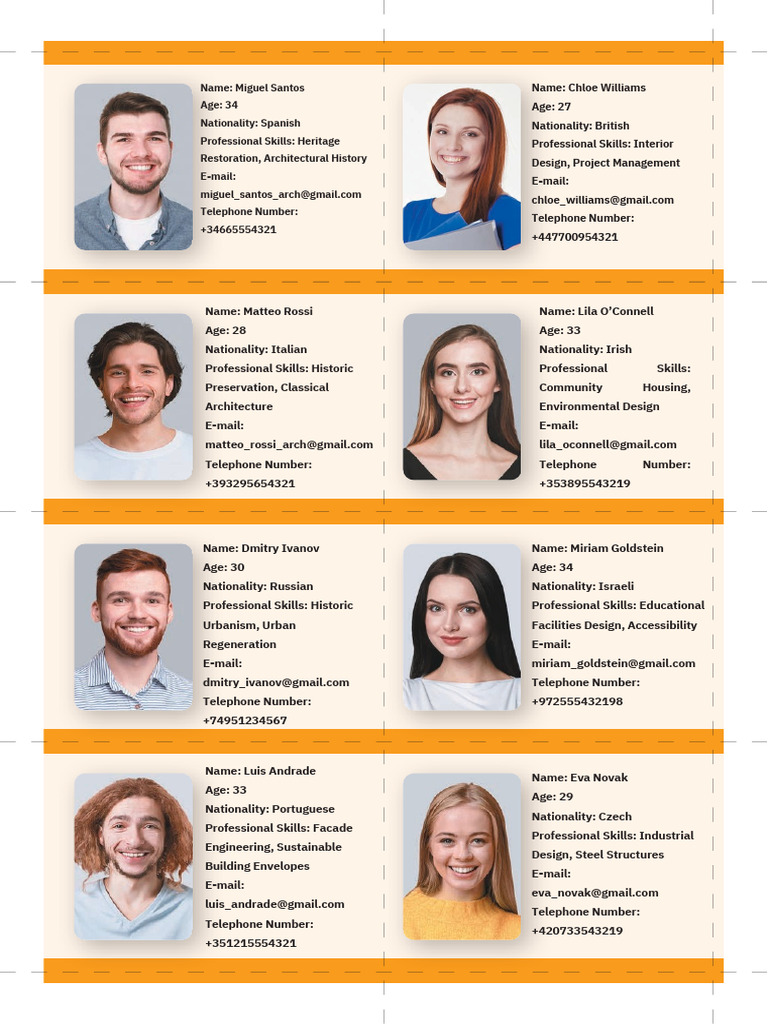 Global Architecture Professionals List | PDF | Engineering | Design
