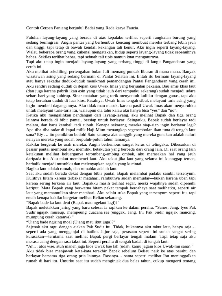 Badai dan Ketakutan di Pangandaran | PDF