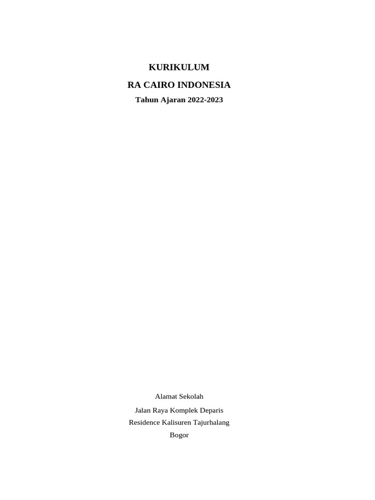 1.Fix Perkotaan Kom Ra Cairo Indonesia 4 Docx 2 Copy | PDF