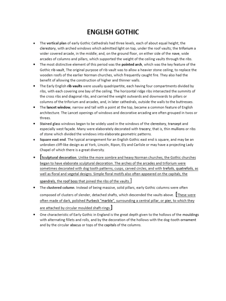 english gothic | PDF | Gothic Architecture | Vault (Architecture)