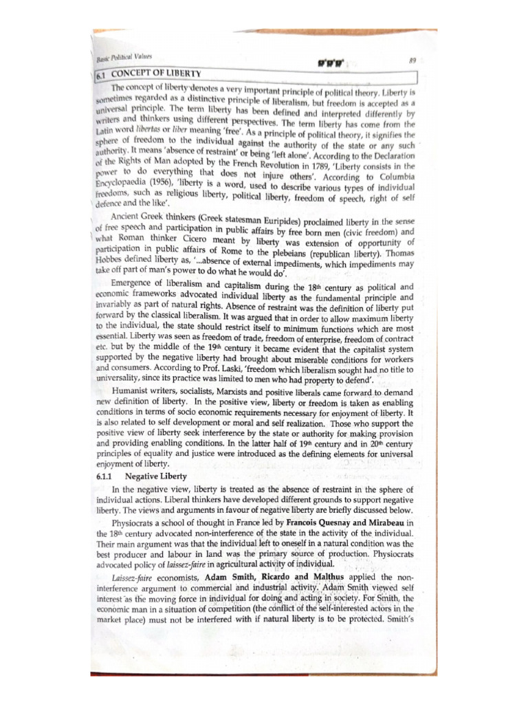Basic Political Values | PDF