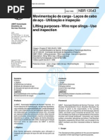 Abnt NBR 13541-2 (Versão 2023) Linga de Cabo de Aço-Utilização e ...
