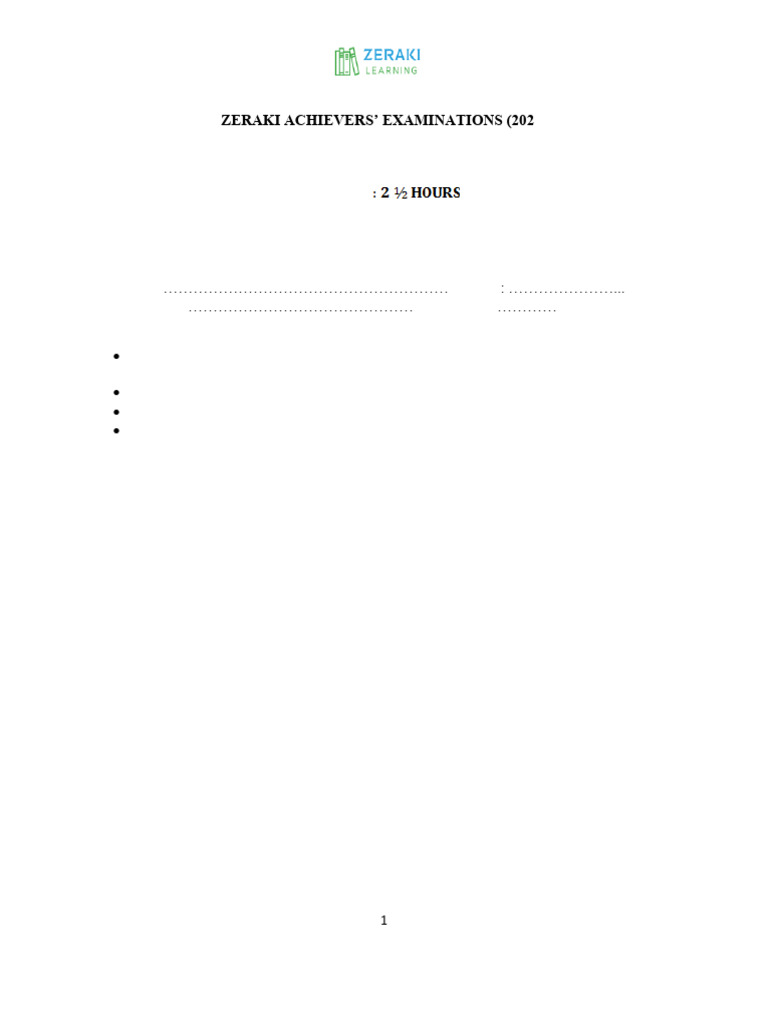 Form 1 History Marking Scheme 2023 | PDF | East Africa | Kenya