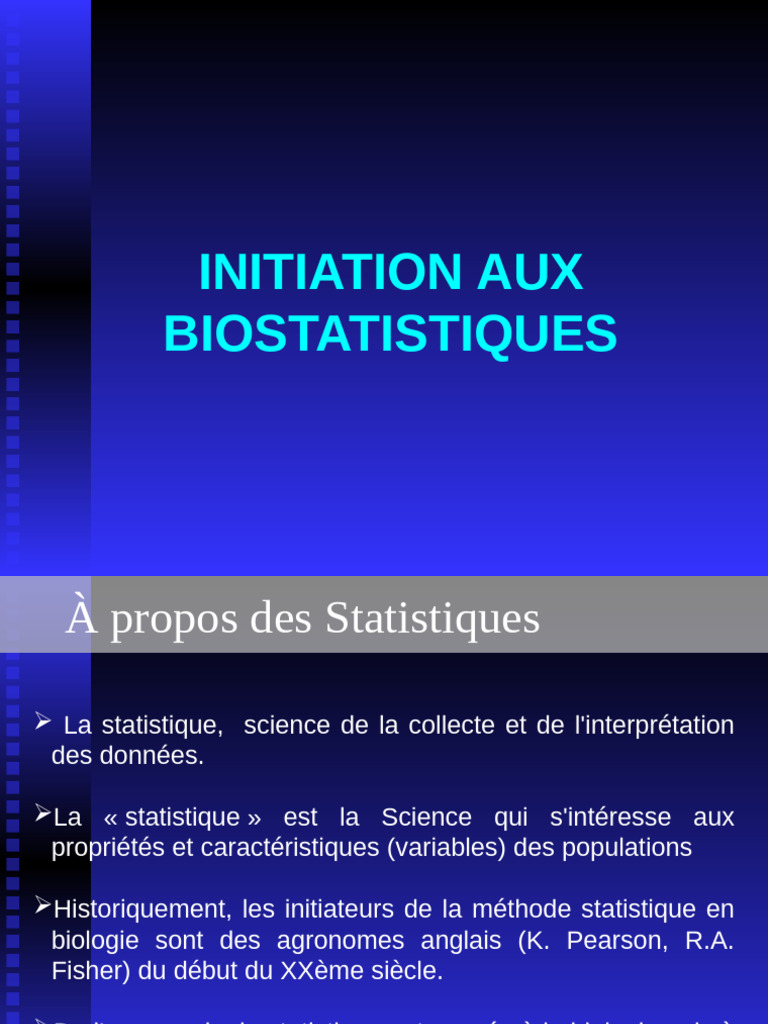 Biostat Dess | PDF | Statistiques | Échantillonnage (Statistiques)