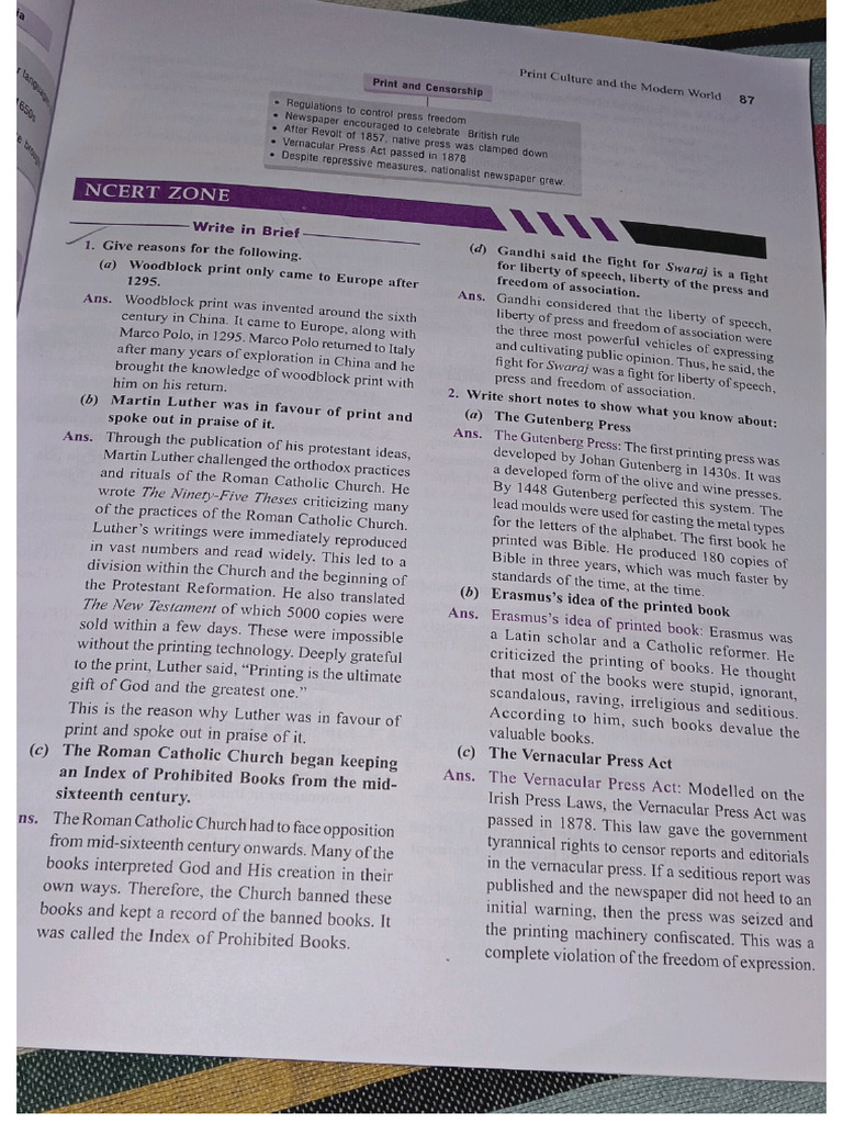 Print Culture Notes | PDF