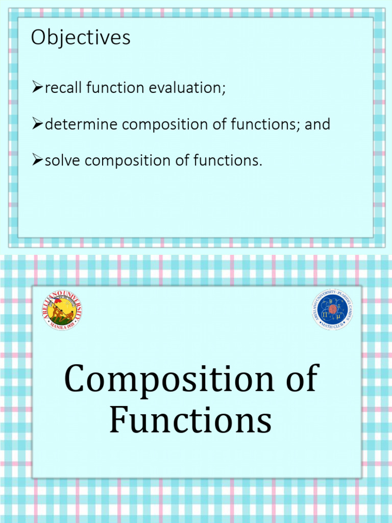Function Composition Guide | PDF | Function (Mathematics) | Equations