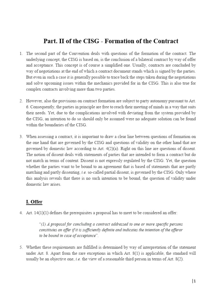 Formation of Contract Ibt | PDF | Offer And Acceptance | Common Law