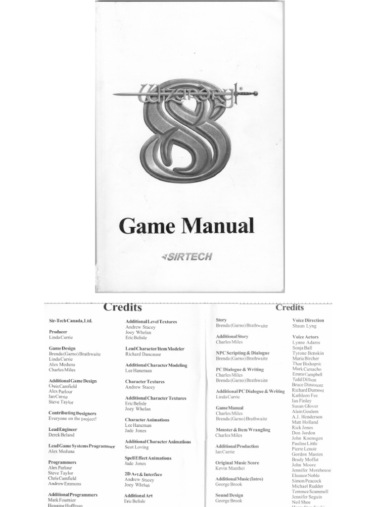 Wizardry 8 Manual | PDF | Language Arts & Discipline