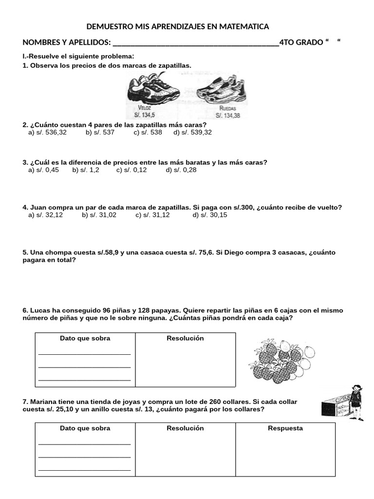 DIA 17 DIC DEMUESTRO MIS APRENDIZAJES EN MATEMATICA | PDF