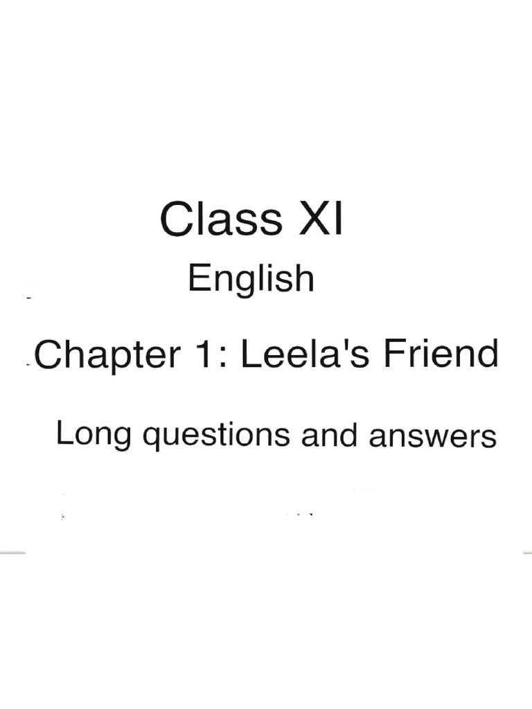 Class 11 English 1 | PDF