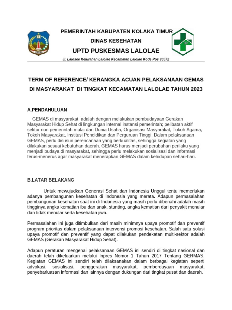 Tor Gemas Sehari 2023 | PDF