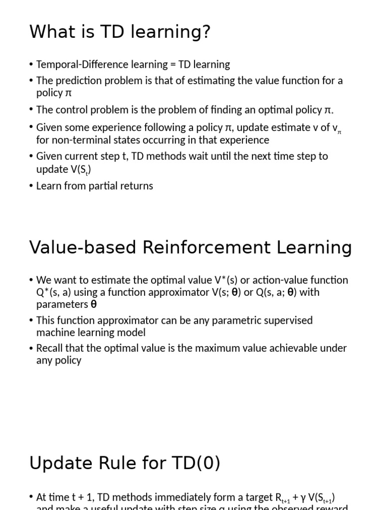 What is TD Learning | PDF | Artificial Neural Network | Cognitive Science