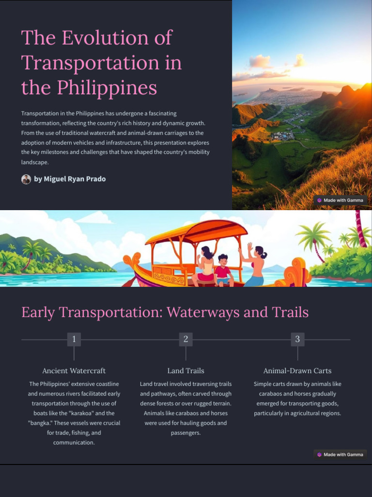 Evolution of Transportation in the Philippines | PDF | Transport ...