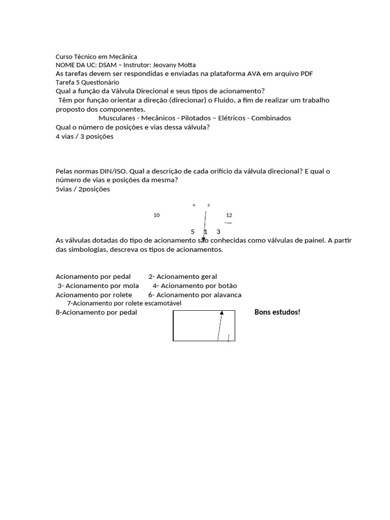 Tarefa 6 Questionario(Resolvido) | PDF