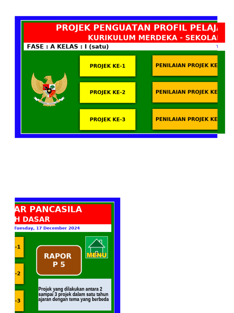 Rapor Merdeka KELAS 1 | PDF