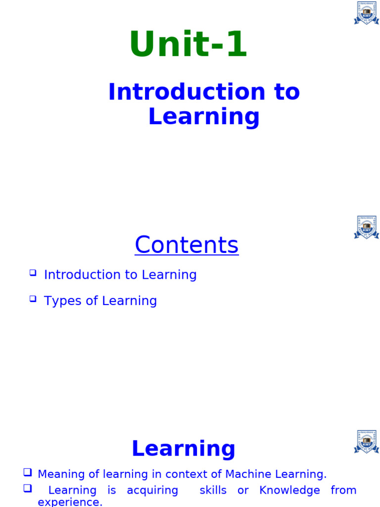 Intro to Machine Learning Basics | PDF