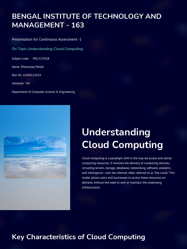 Cloud Computing Ppt Ca1 Pdf Cloud Computing Software As A Service