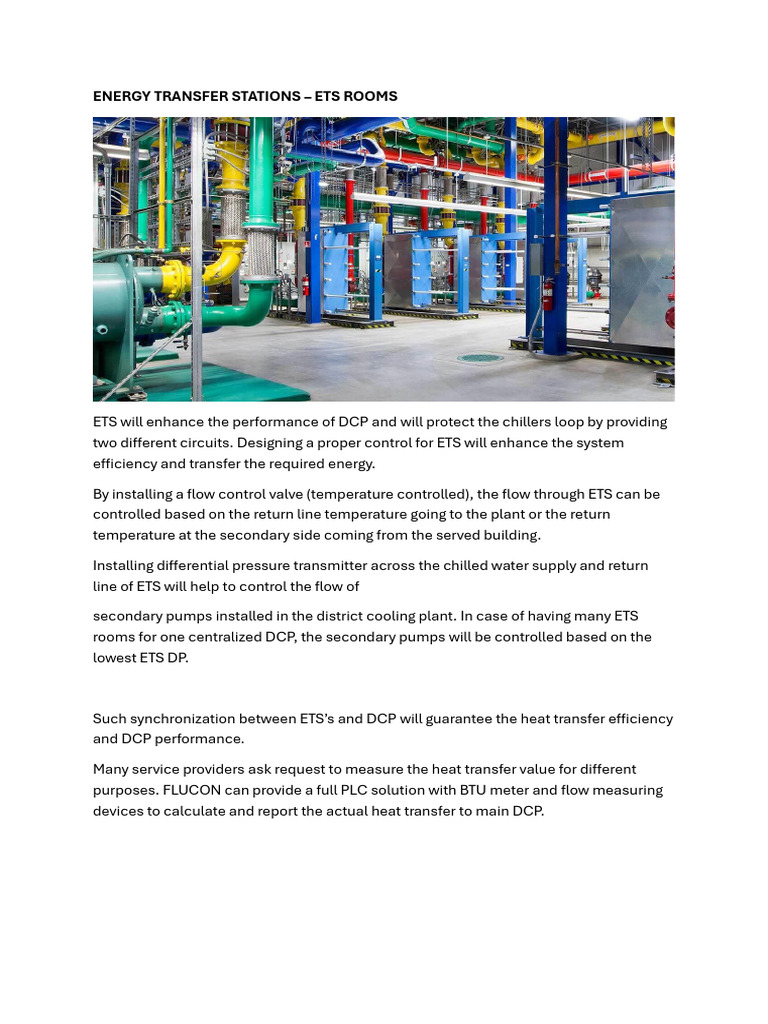 Energy Transfer Stations | PDF