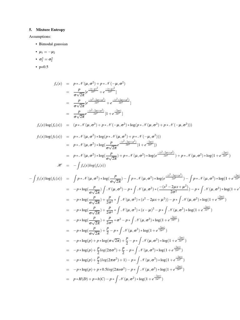 Bimodal Closed Form Integration | PDF | Hyperbolic Geometry | Special ...