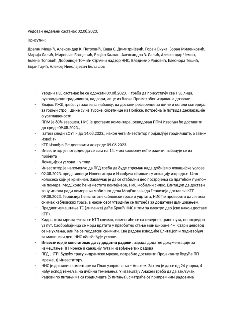 Za Zapisnik br.8 | PDF