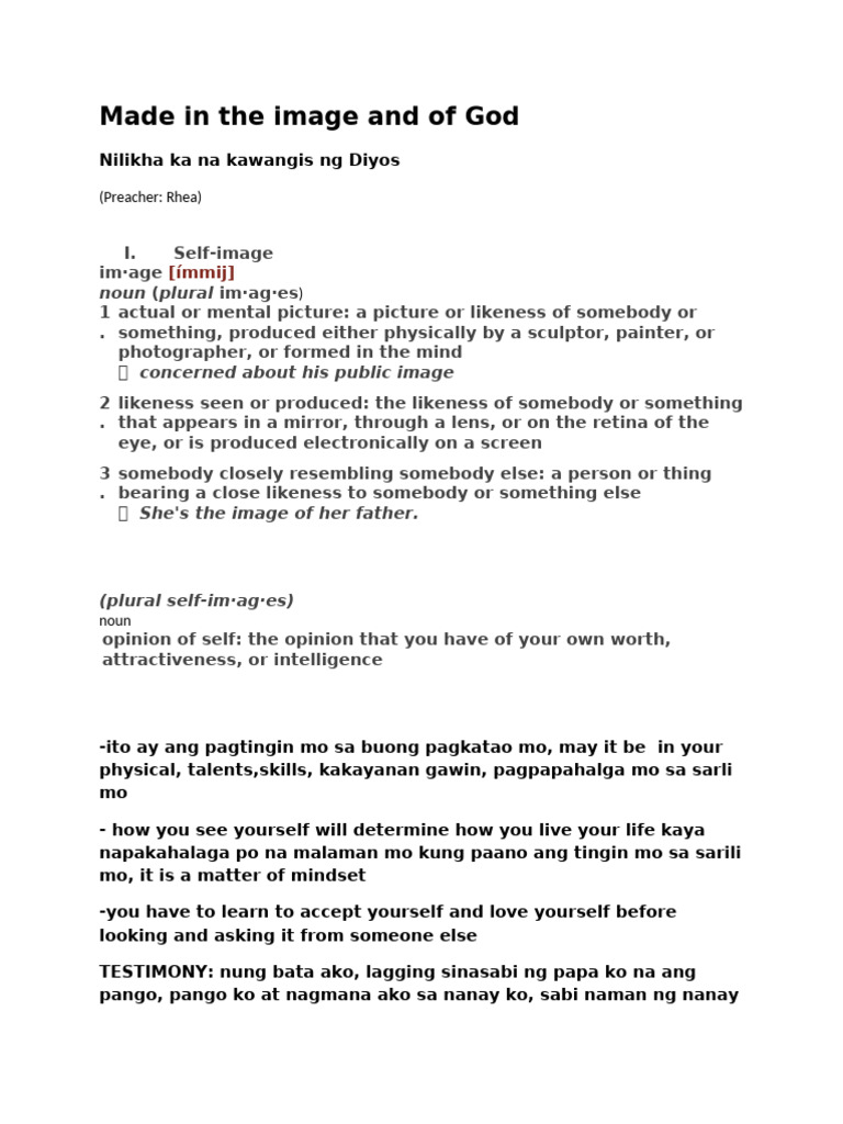 5) Made in The Image of God | PDF