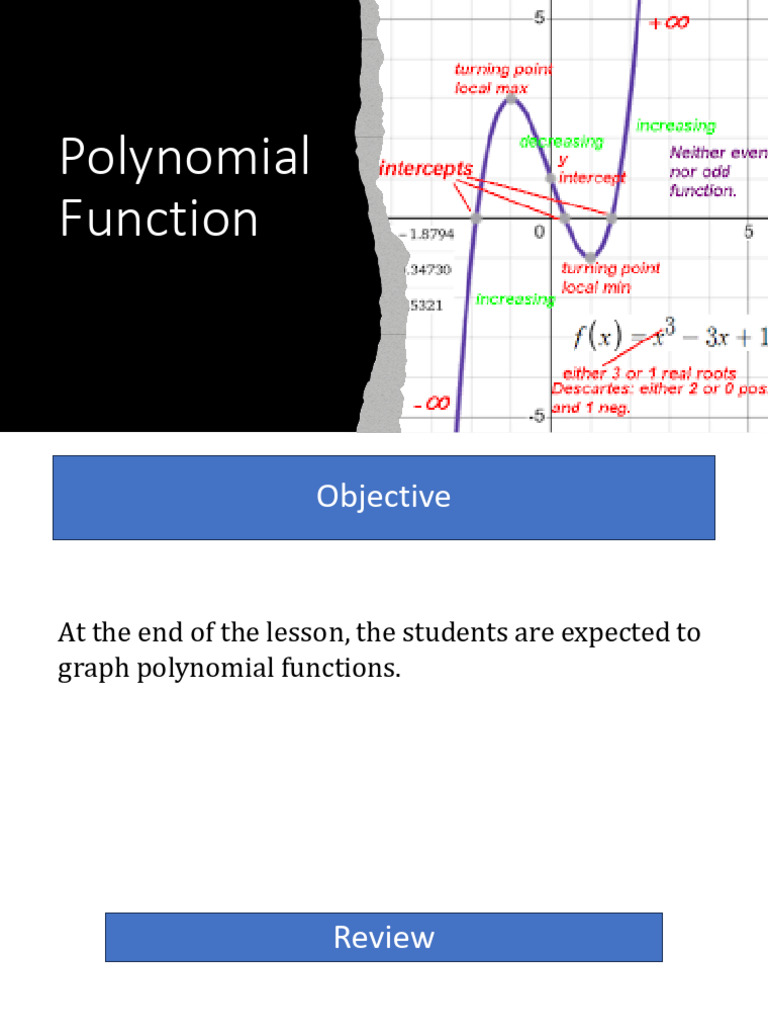 Polynomial Function | PDF | Polynomial | Zero Of A Function Polynomial Function | PDF | Polynomial | Zero Of A Function