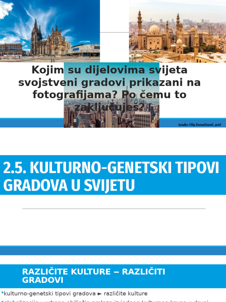 2.5. Kulturno-Genetski Tipovi Gradova | PDF