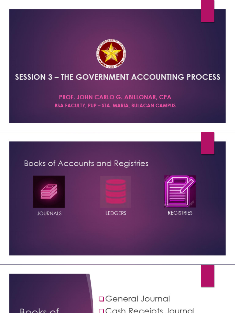 Session 3 – the Government Accounting Process | PDF | Debits And ...