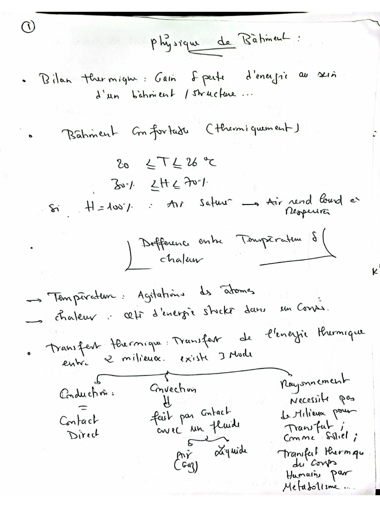 Thermique Des Batiments | PDF