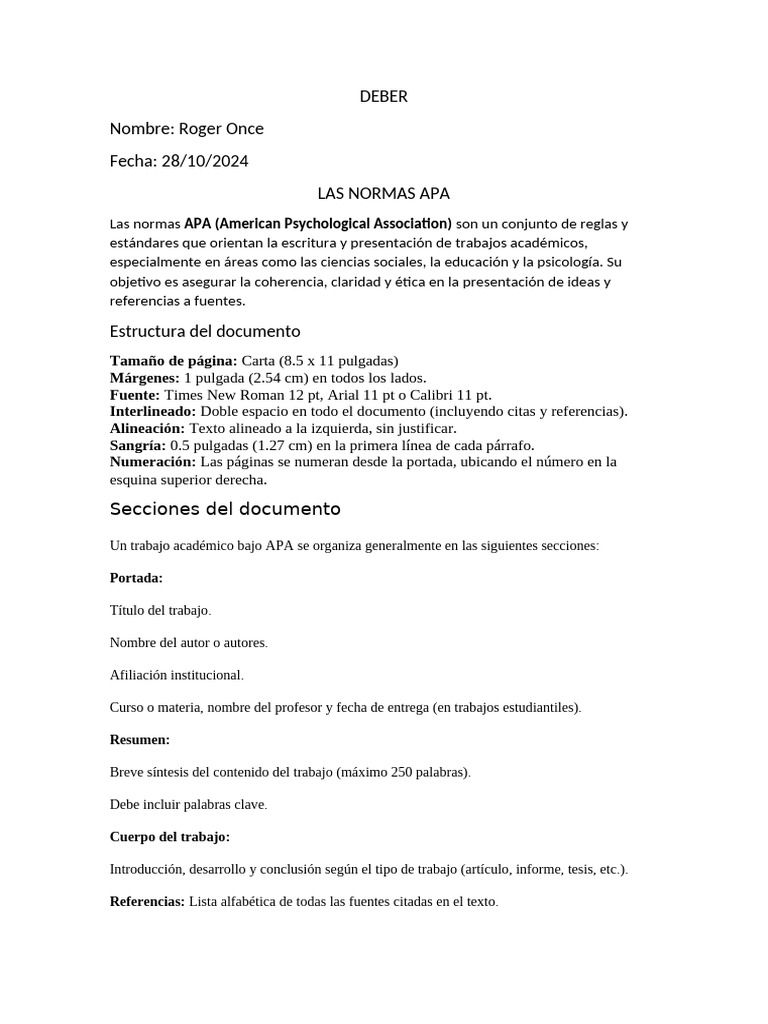 DEBER de lengua p1 | PDF