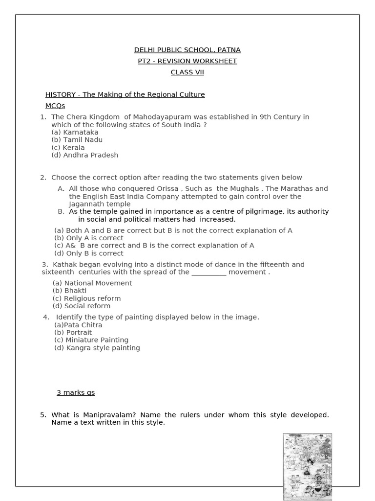 PT02_Revision_sheet___Class_VII | PDF