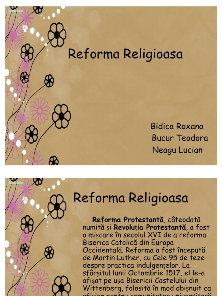 Reforma Religioasa | PDF