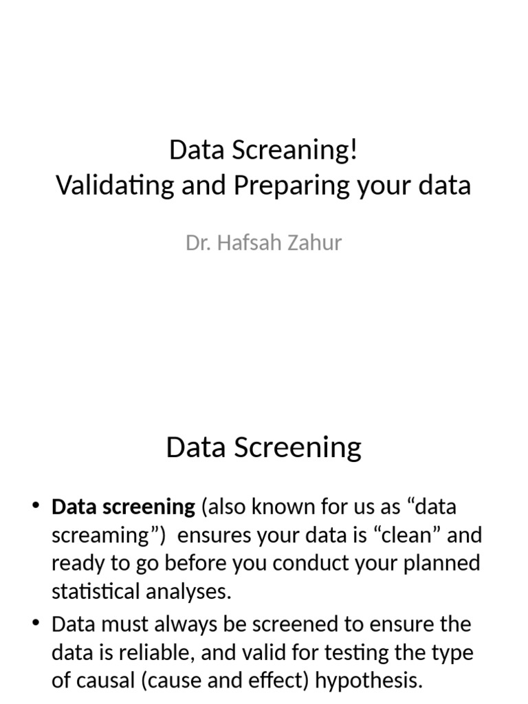 data screening and main model analysis in spss | PDF | Coefficient Of Determination | Dependent ...