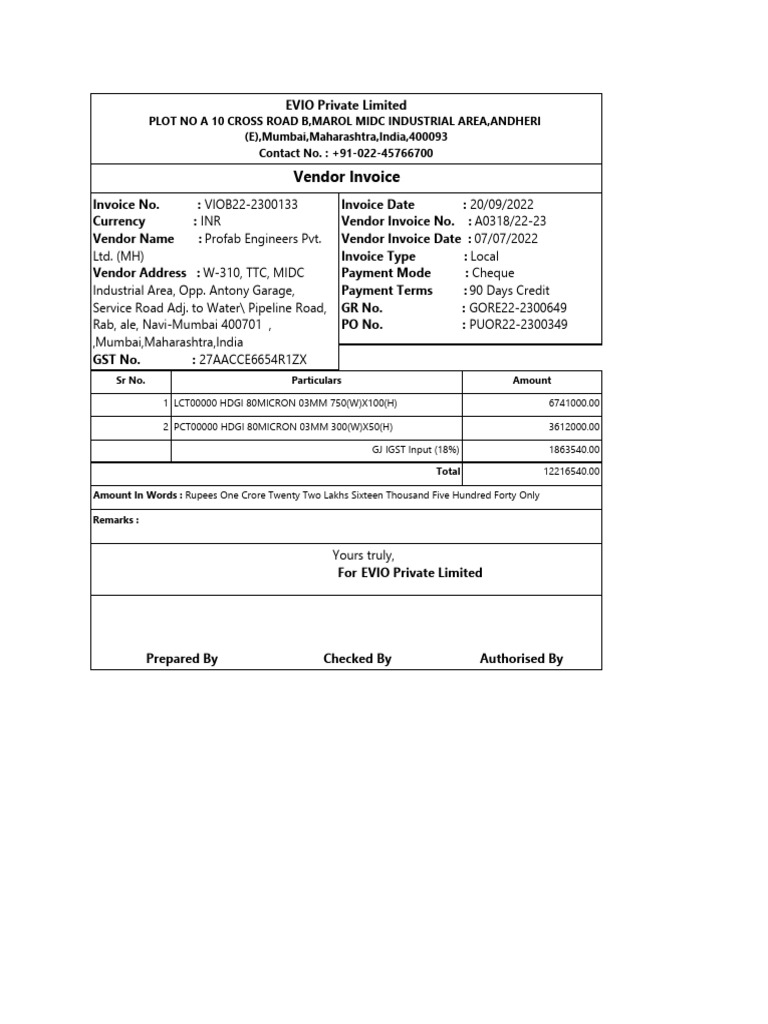 Inv A | PDF
